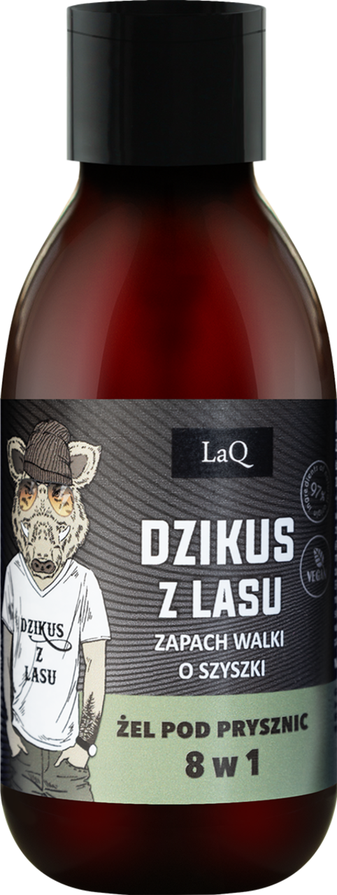 LAQ, Dzikus z Lasu , żel pod prysznic, 8w1, zapach Walki o Szyszki, 100 ...