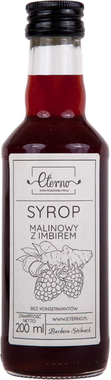 ETERNO, syrop malinowy z imbirem, 200 ml | Drogeria Rossmann.pl