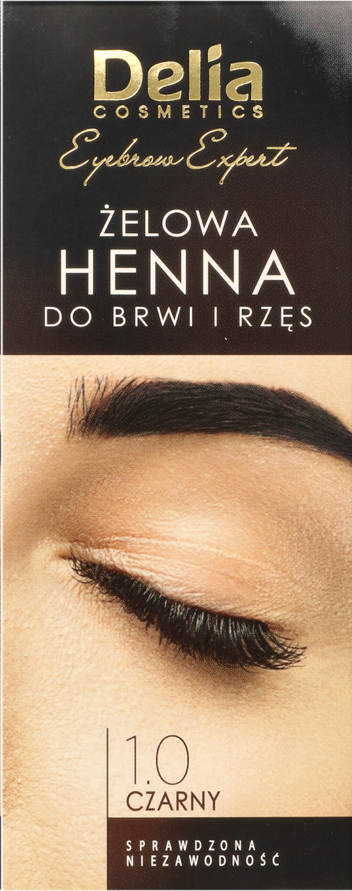 DELIA COSMETICS, Eyebrow Expert , henna do brwi i rzęs, żelowa, nr 1.0 ...
