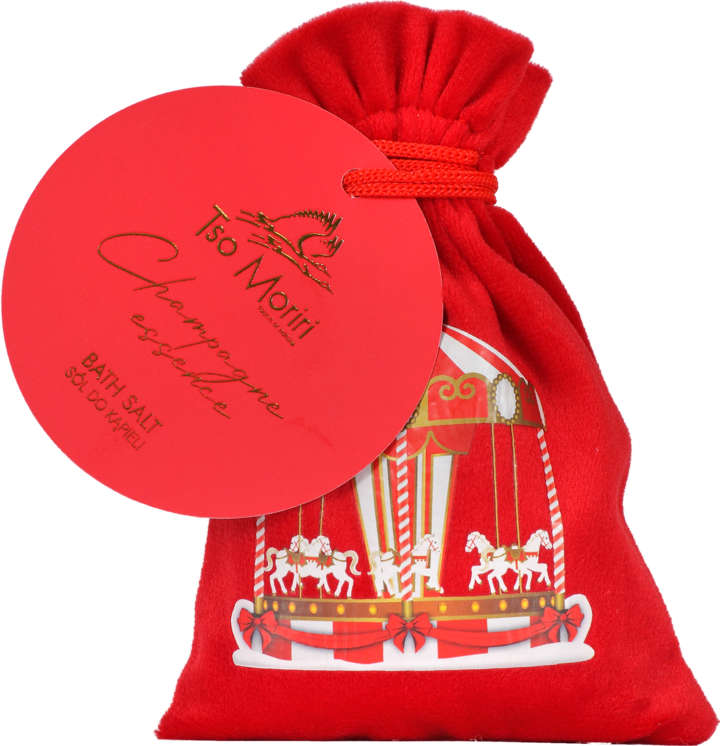 TSO MORIRI, sól do kąpieli w woreczku z Karuzelą z Konikami, Champagne ...