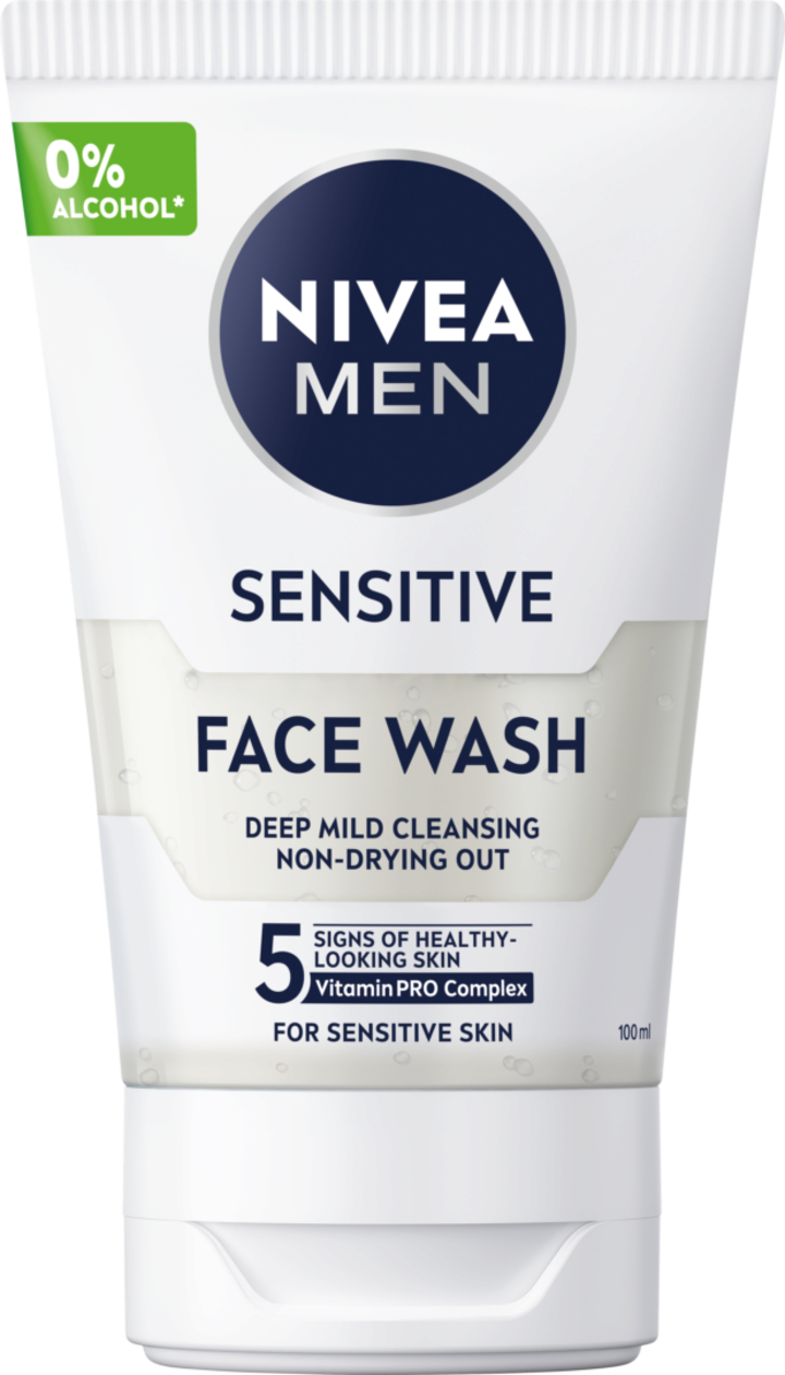NIVEA MEN, Sensitive , żel do mycia twarzy, 100 ml | Drogeria Rossmann.pl