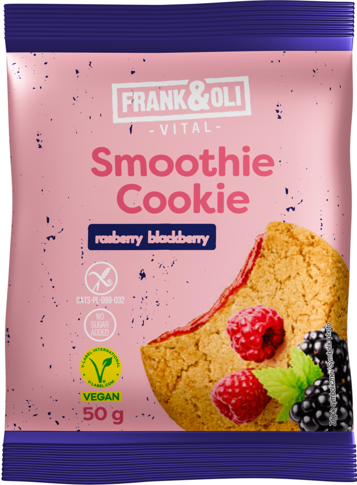 FRANK & OLI, Vital Smoothie, ciastko owsiane z nadzieniem z Malin i ...