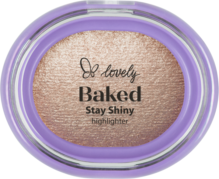 LOVELY, Baked Stay Shiny , rozświetlacz do twarzy, wypiekany, nr 2;, 4 ...