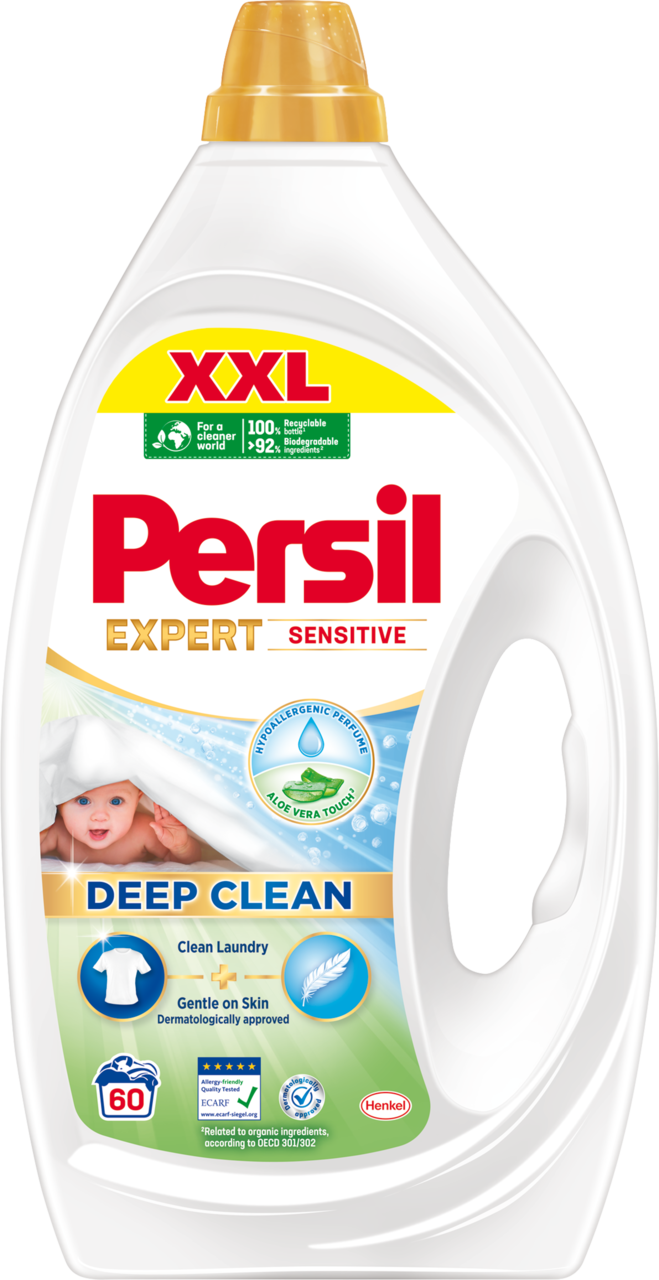 PERSIL, Deep Clean Expert Sensitive, żel do prania tkanin białych, Aloe ...