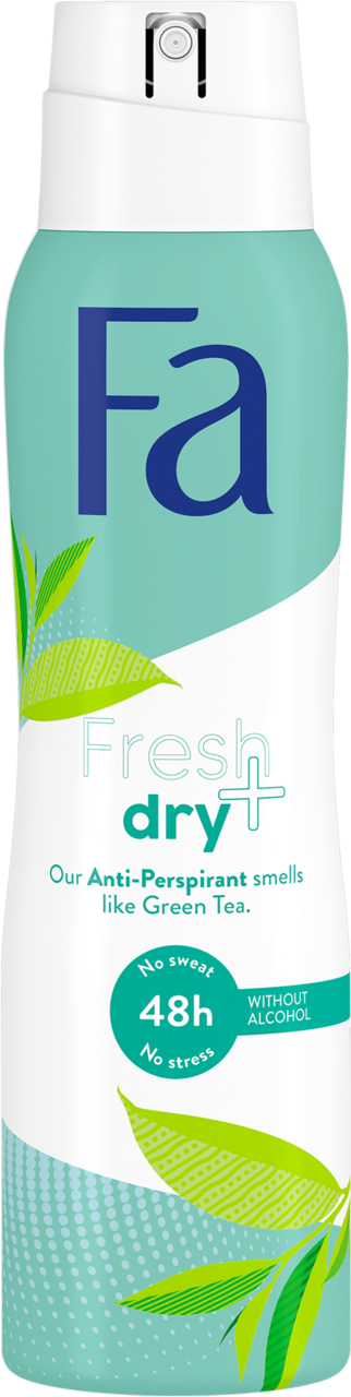 FA, Fresh+Dry , antyperspirant w spray'u, 48h, Zielona herbata, 150 ml ...