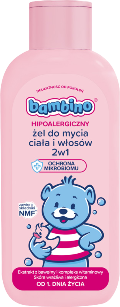 BAMBINO, żel do mycia ciała i włosów, 2w1, od pierwszego dnia życia, 400 ml | Drogeria Rossmann.pl