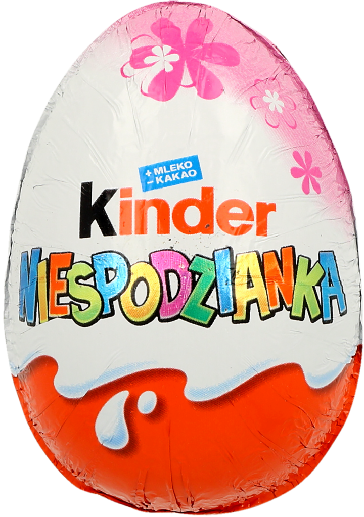 KINDER, Niespodzianka , jajko z niespodzianką, pokryte czekoladą ...