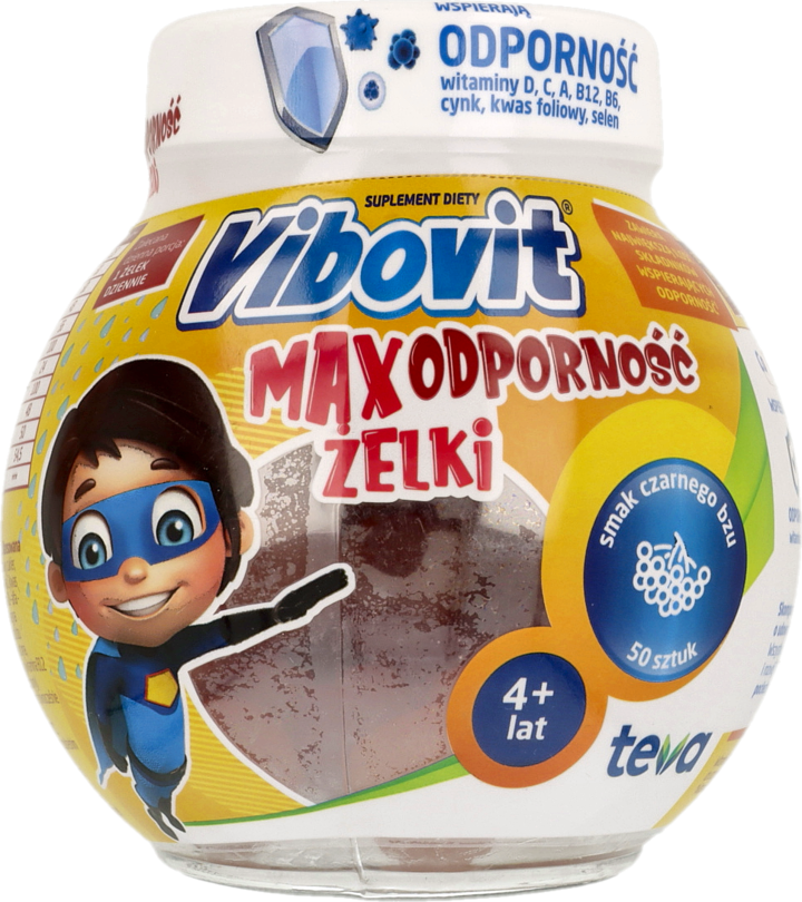 VIBOVIT, MAX odporność , żelki, z sokiem z owoców czarnego bzu oraz ...