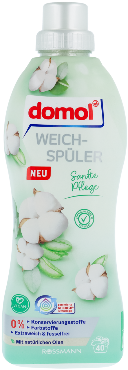 DOMOL, płyn do płukania tkanin, Delikatna Pielęgnacja, 1 l | Drogeria ...