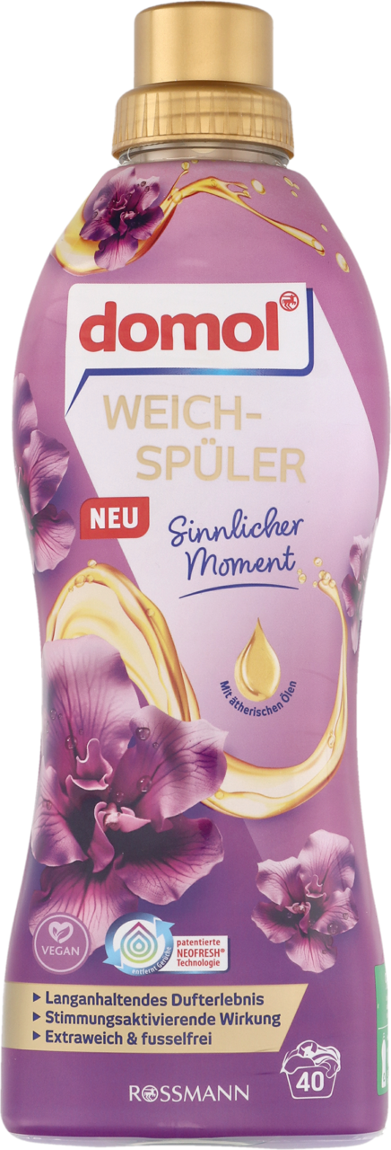 DOMOL, płyn do płukania tkanin, Zmysłowy Moment, 1 l | Drogeria Rossmann.pl