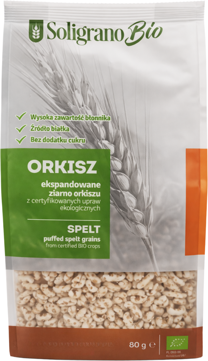 SOLIGRANO, BIO , orkisz ekspandowany, 80 g | Drogeria Rossmann.pl