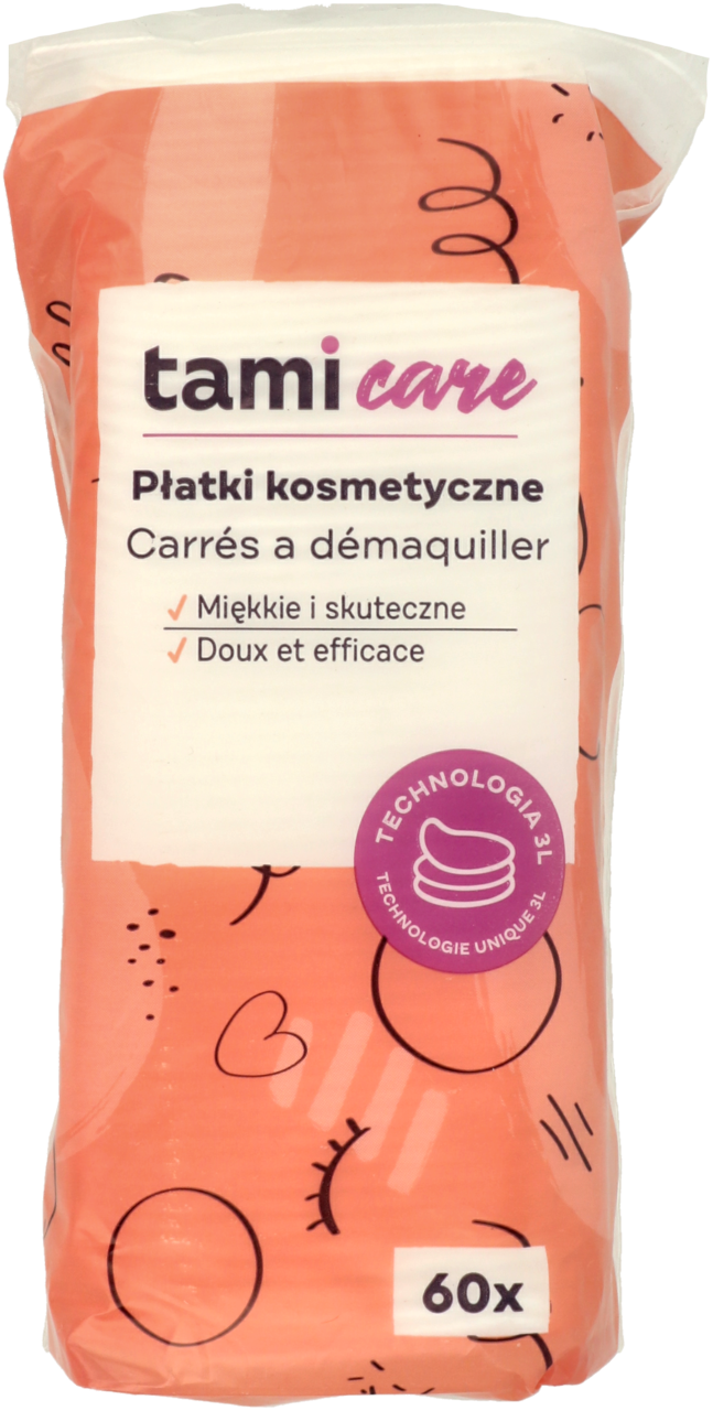 TAMI, Care , płatki kosmetyczne duże, 100% bawełny, 60 szt. | Drogeria ...