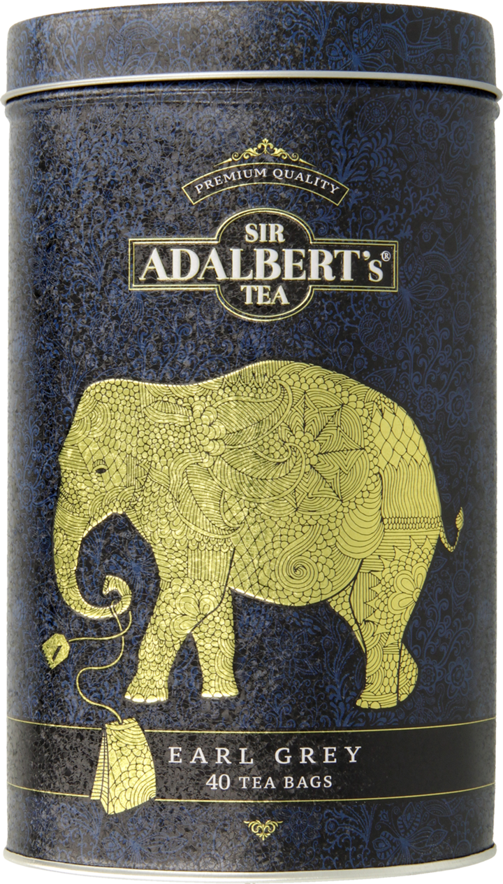 ADALBERT'S TEA, herbata czarna Earl Grey w saszetkach, 40 szt ...