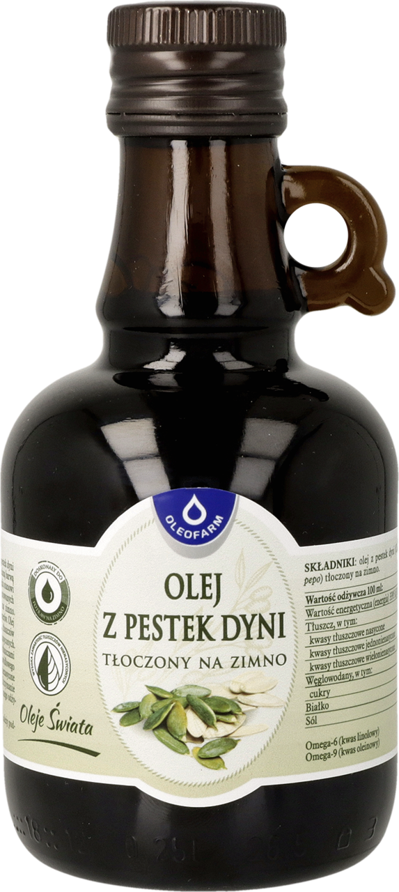 OLEOFARM, , olej z pestek dyni, tłoczony na zimno, 250 ml | Drogeria Rossmann.pl