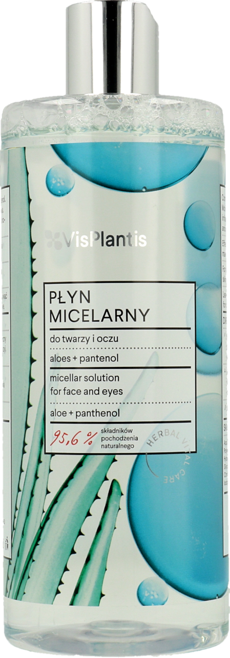 VIS PLANTIS, płyn micelarny do twarzy i oczu, aloes + pantenol, 500 ml ...