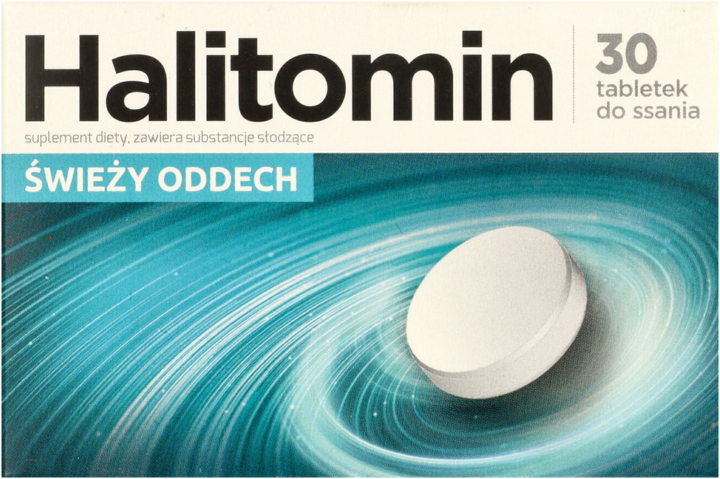 HALITOMIN, tabletki do ssania, Świeży Oddech, suplement diety, 30 szt ...