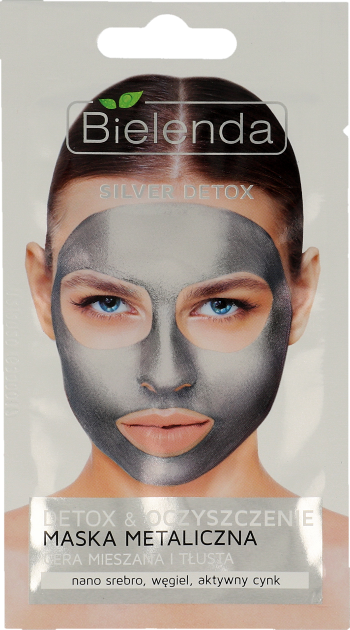 BIELENDA, Silver Detox , maseczka do twarzy, detoksykująca, metaliczna ...