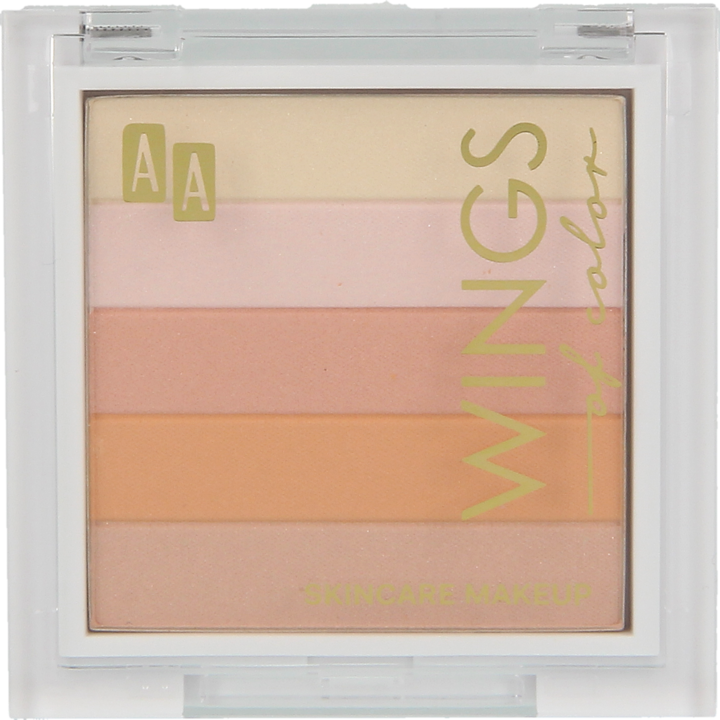AA WINGS OF COLOR, puder modelujący, naturalny efekt rozświetlenia, 111 ...
