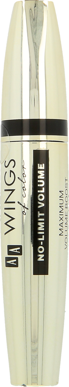 AA WINGS OF COLOR, pogrubiający tusz do rzęs, No Limit Volume, black ...