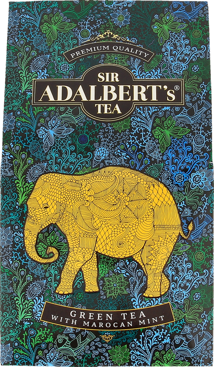 ADALBERT'S TEA, , herbata zielona, liściasta, z marokańską miętą, 100 g ...