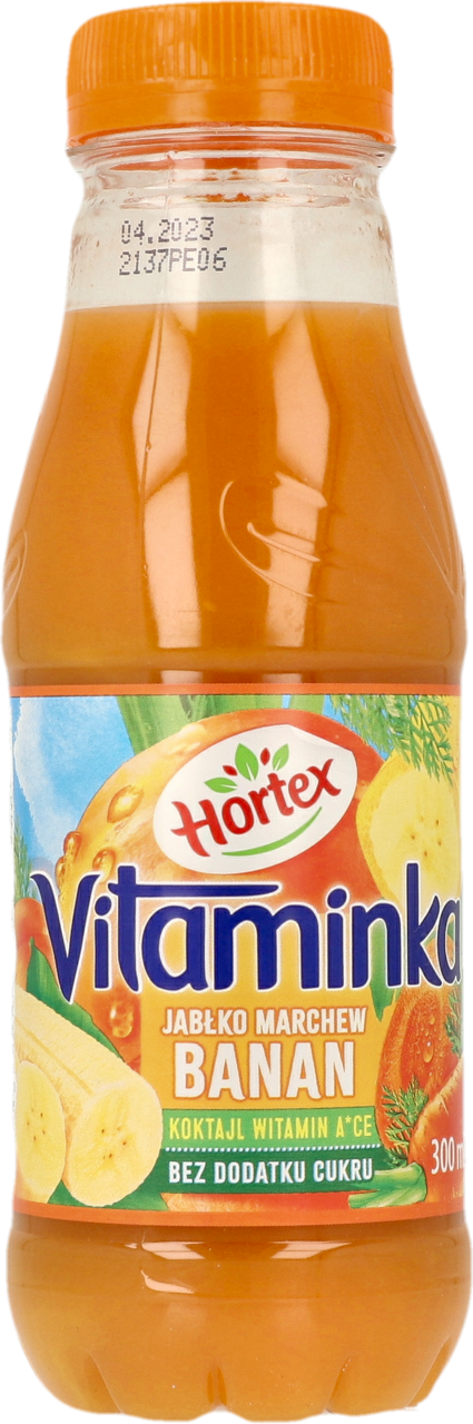 HORTEX VITAMINKA, sok z jabłek, marchwi i bananów, 300 ml | Drogeria ...