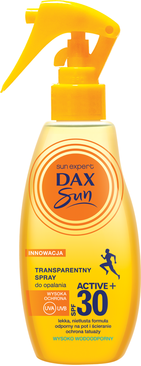 DAX SUN, spray do opalania, transparentny, wysoko wodoodporny, SPF 30, 200 ml | Drogeria Rossmann.pl