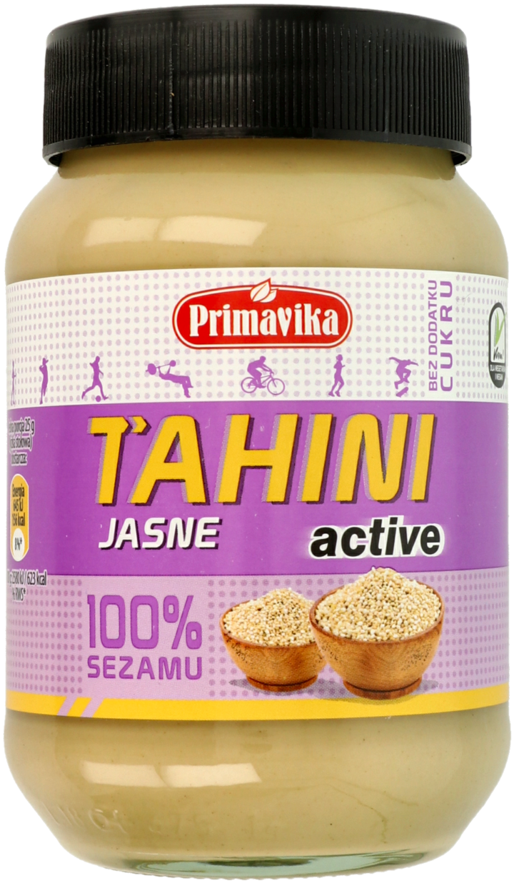 PRIMAVIKA, pasta sezamowa, Tahini jasne, ACTIVE, 460 g | Drogeria ...