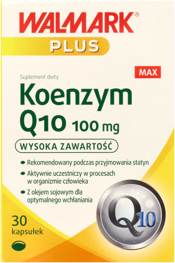 WALMARK, Plus Max, Koenzym Q10 100 mg, kapsułki, suplement diety, 30 szt. | Drogeria Rossmann.pl