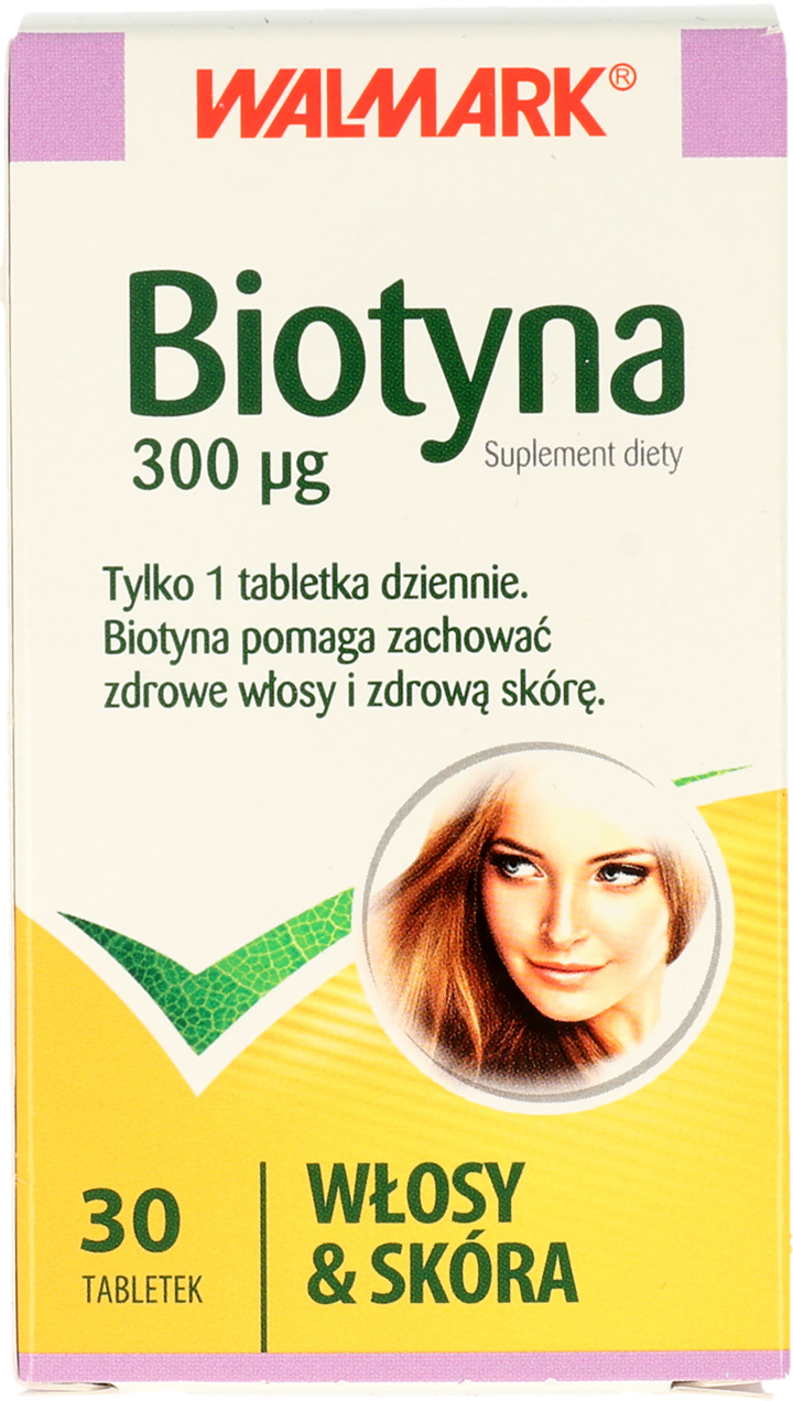 WALMARK BIOTYNA, tabletki, Włosy i skóra, suplement diety, 30 szt ...