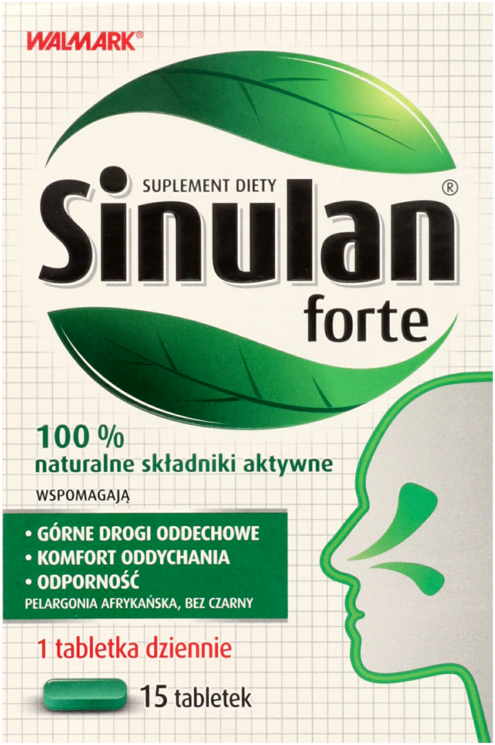 SINULAN, Forte , tabletki dzienne, wspomagające górne drogi oddechowe ...
