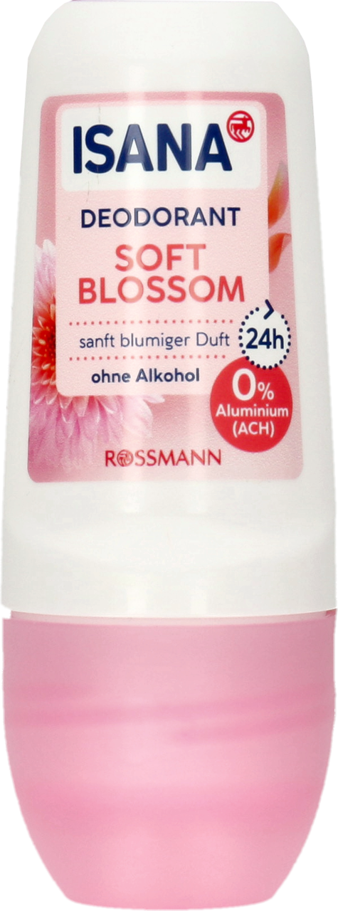 ISANA, dezodorant w kulce, 24h, Soft Blossom, 50 ml | Drogeria Rossmann.pl