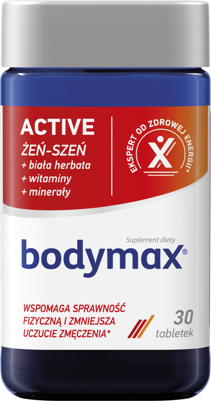 BODYMAX, Active , tabletki, żeń-szeń, biała herbata, witaminy, minerały ...