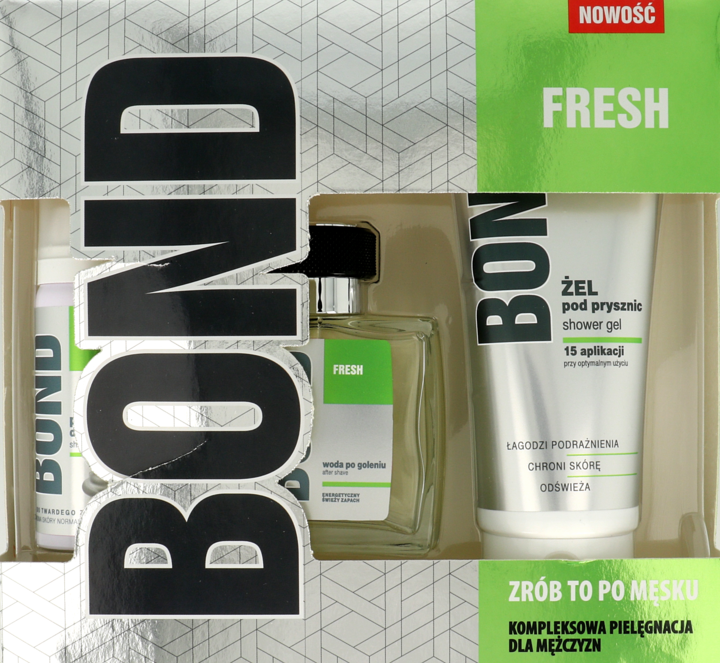 BOND, woda po goleniu 100 ml, pianka do golenia 50 ml, żel pod prysznic 200 ml, 1 szt ...