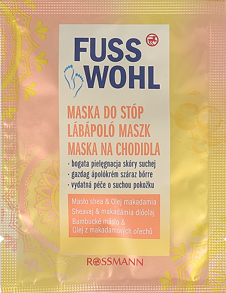 FUSSWOHL, maska do stóp, Masło Shea, Olej Makadamia, 15 ml | Drogeria ...