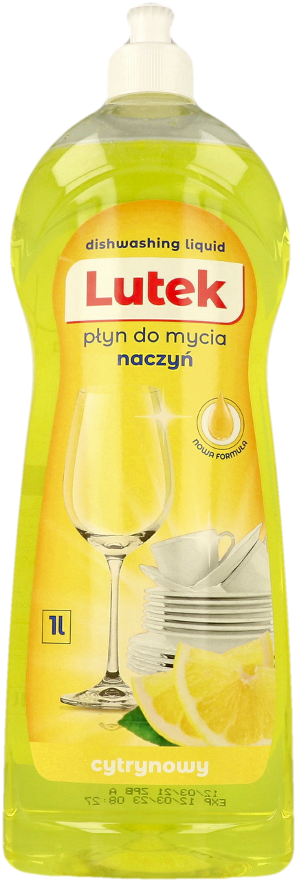 LUTEK, płyn do mycia naczyń o zapachu cytrynowym, 1 l | Drogeria ...