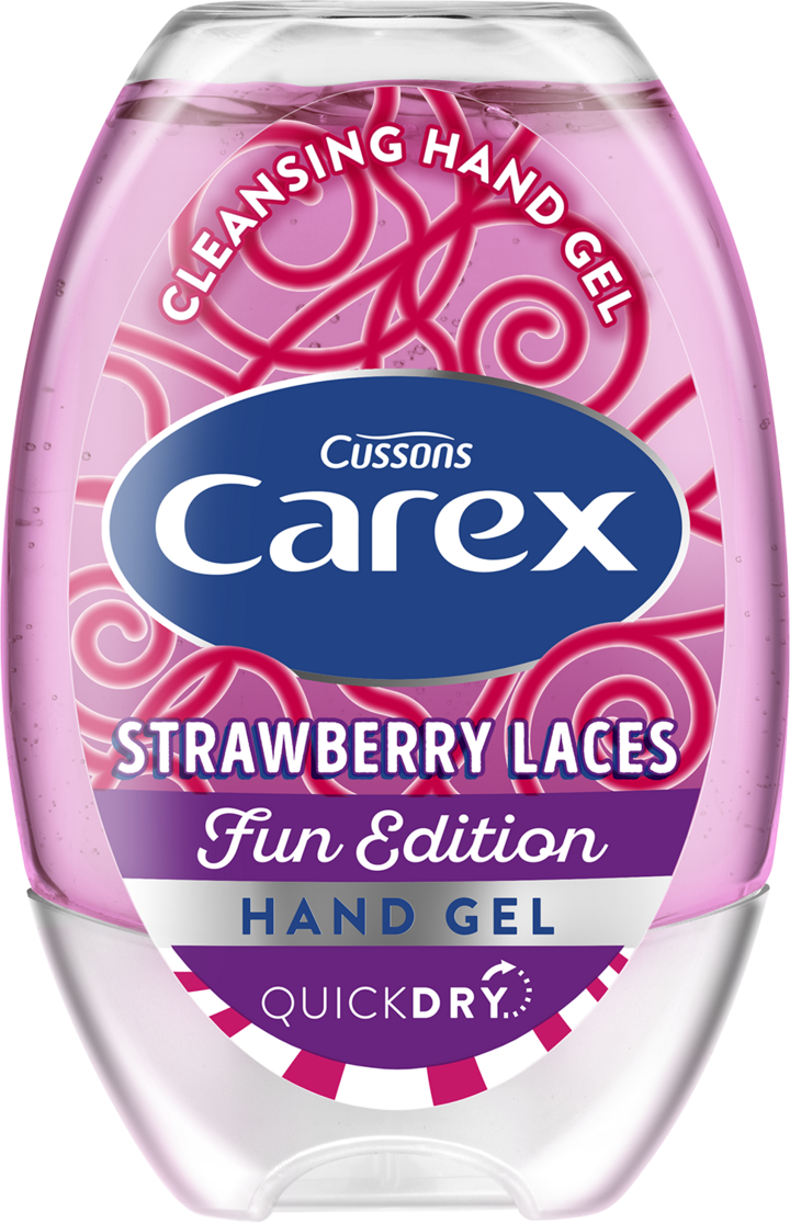CAREX, Fun Edition, żel do rąk, oczyszczający, Strawberry Laces, 50 ml ...