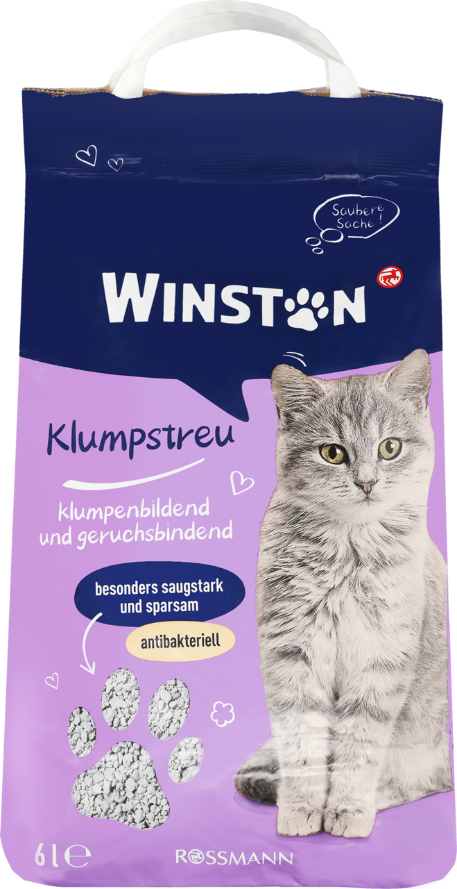 WINSTON, żwirek zbrylający dla kotów, 6 l | Drogeria Rossmann.pl