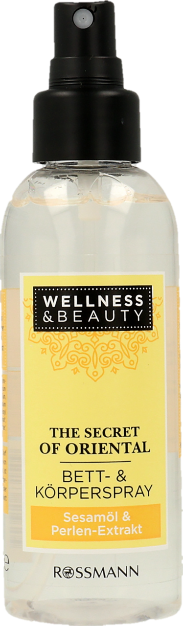 WELLNESS & BEAUTY, spray do pościeli i ciała, olej sezamowy, hydrolizat ...