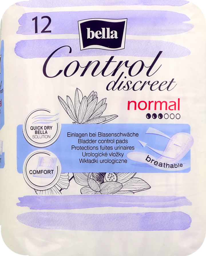 BELLA, Control Discreet , wkładki urologiczne, Normal, 12 szt ...