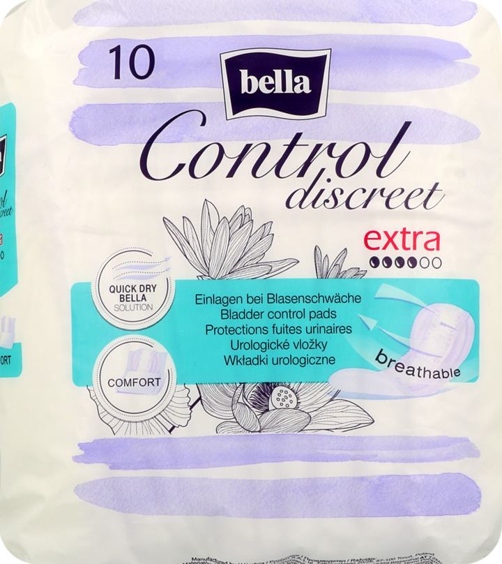 BELLA, Control Discreet , wkładki urologiczne, Extra, 10 szt ...