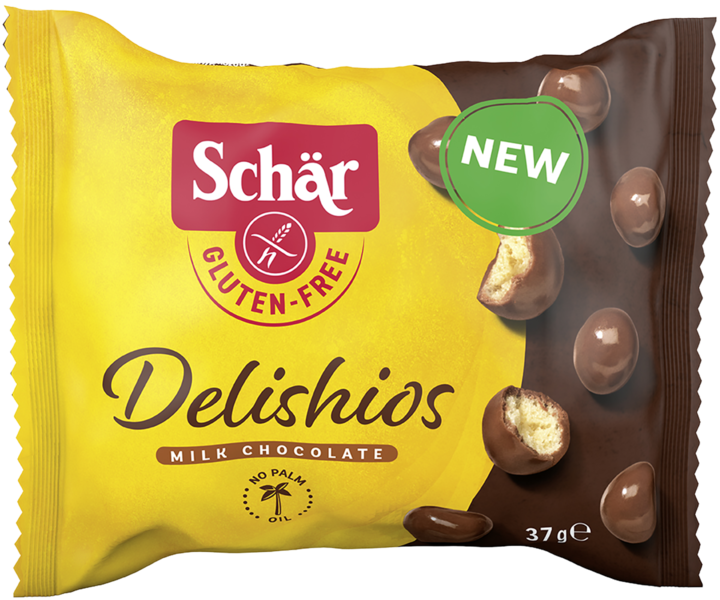 SCHÄR, , chrupiące kulki w mlecznej czekoladzie, bezglutenowe, 37 g ...