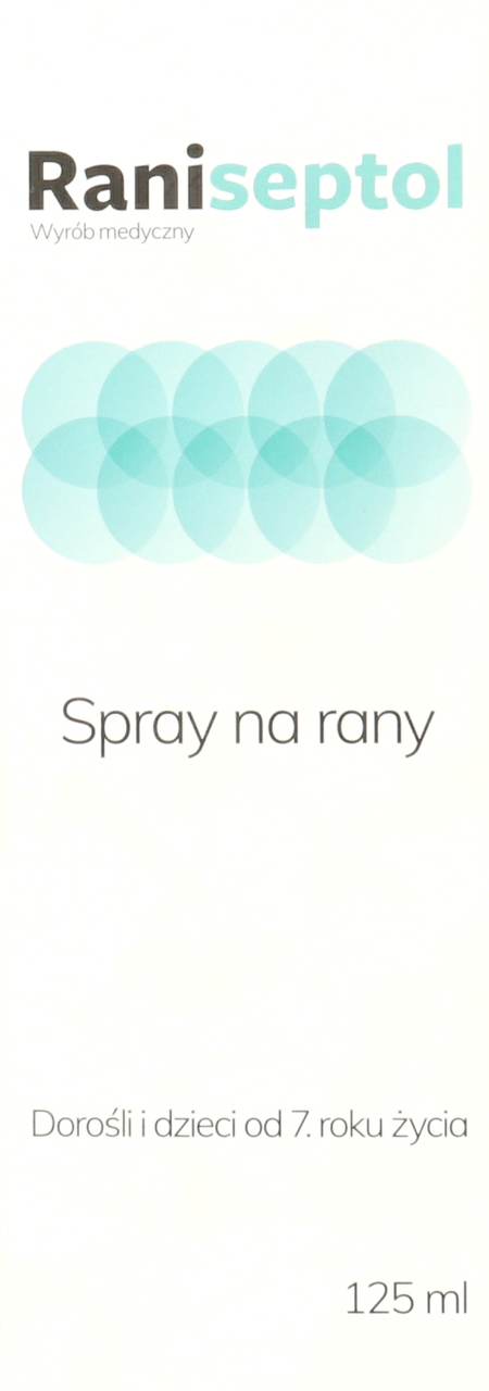 RANISEPTOL, spray na rany, dla dorosłych i dzieci 7+, wyrób medyczny ...