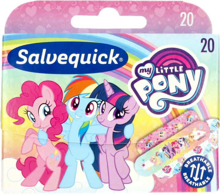SALVEQUICK, My Little Pony , plastry, odporne na brud i wodę, 20 szt ...