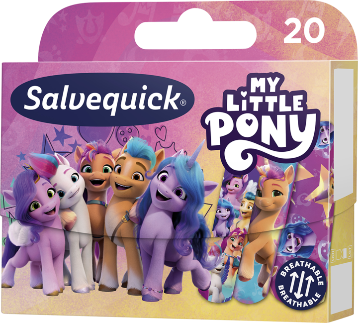 SALVEQUICK, My Little Pony , plastry, odporne na brud i wodę, 20 szt ...