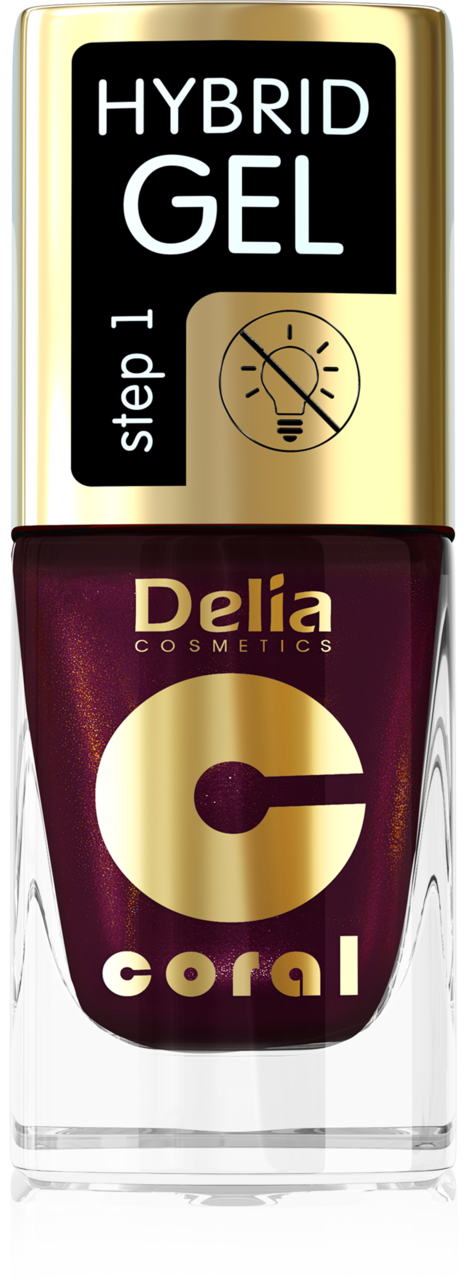 DELIA COSMETICS, Coral Hybrid Gel, lakier do paznokci, Step 1, nr 76 ...