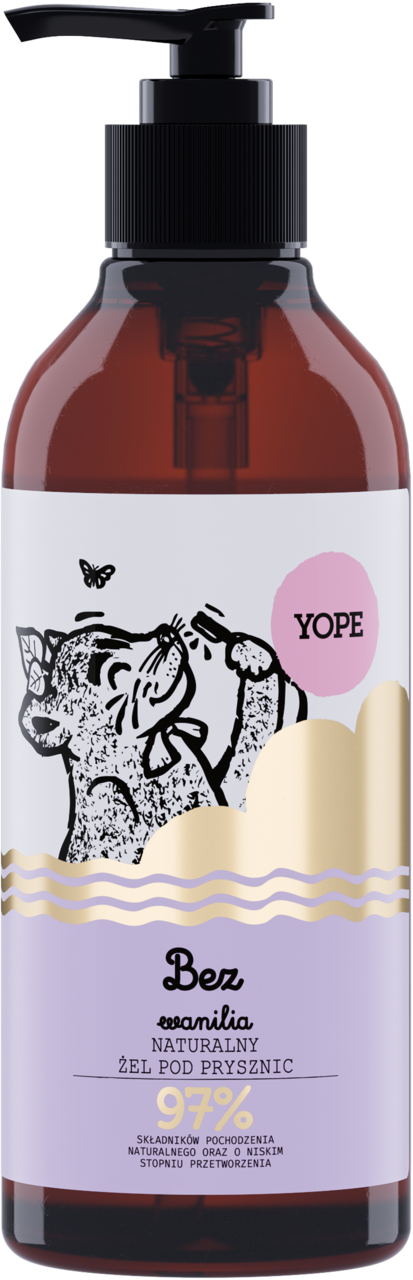 YOPE, naturalny żel pod prysznic, Bez i Wanilia, 400 ml | Drogeria Rossmann.pl