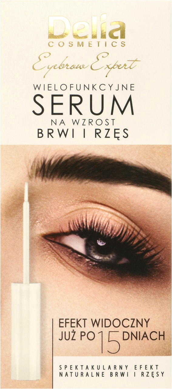 DELIA COSMETICS, Eyebrow Expert , serum do brwi i rzęs, wielofunkcyjne, przyspieszające wzrost ...