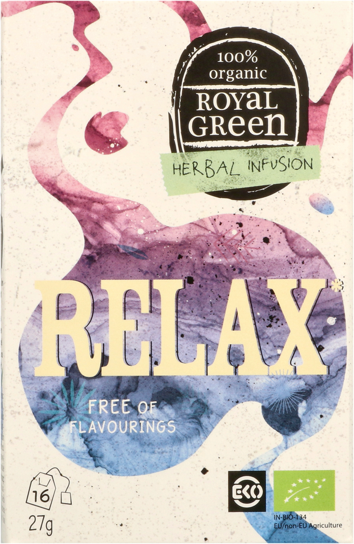 ROYAL GREEN, herbata ekologiczny rumianek, Relax, 27g x 16 | Drogeria ...