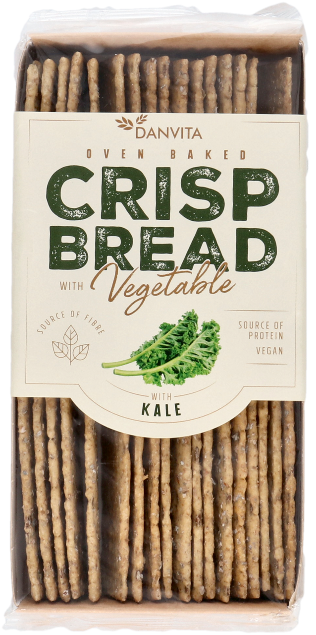 DANVITA, Crisp Bread , płaskie chlebki chrupiące, warzywne z jarmużem ...