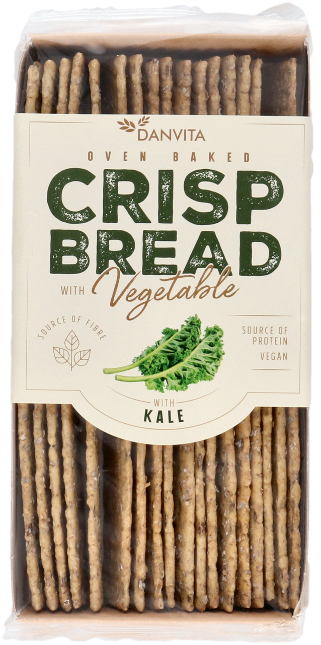 DANVITA, Crisp Bread , płaskie chlebki chrupiące, warzywne z jarmużem ...